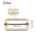 Slides Buckles, 12 Pack 30x15x2mm Metal Roller Pin Buckles, Gold Tone ...