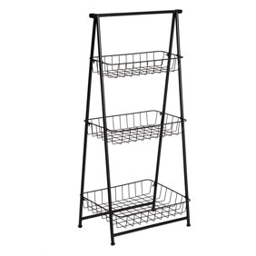 UTEX 3-Tier Ladder Shelf, Bathroom Shelf Freestanding, 3-Shelf ...