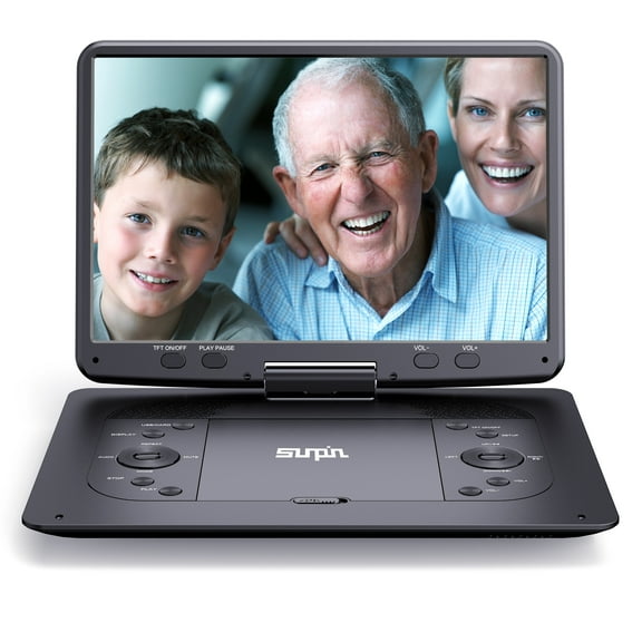 "Sylvania 7"" Swivel Screen Portable DVD Player with USB SD Card Slot ...