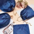 18Pcs 3 Style Satin Storage Bag Drawstring Bag with Plastic Golden ...