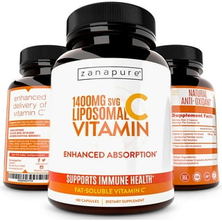 Toplux Liposomal Vitamin C 2100mg - Immune Support Supplement High Absorption Fat Soluble Vit C ...