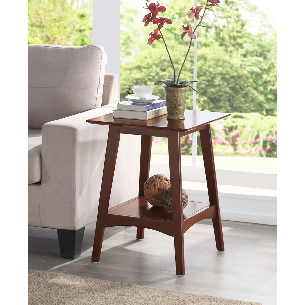 Convenience Concepts 501145ES Alpine End Table, Espresso - 18 x 18 x 24 ...