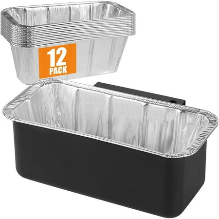 Grease Cup Holder with 12 Pack Aluminum Drip Pans Drip Catcher Pan ...