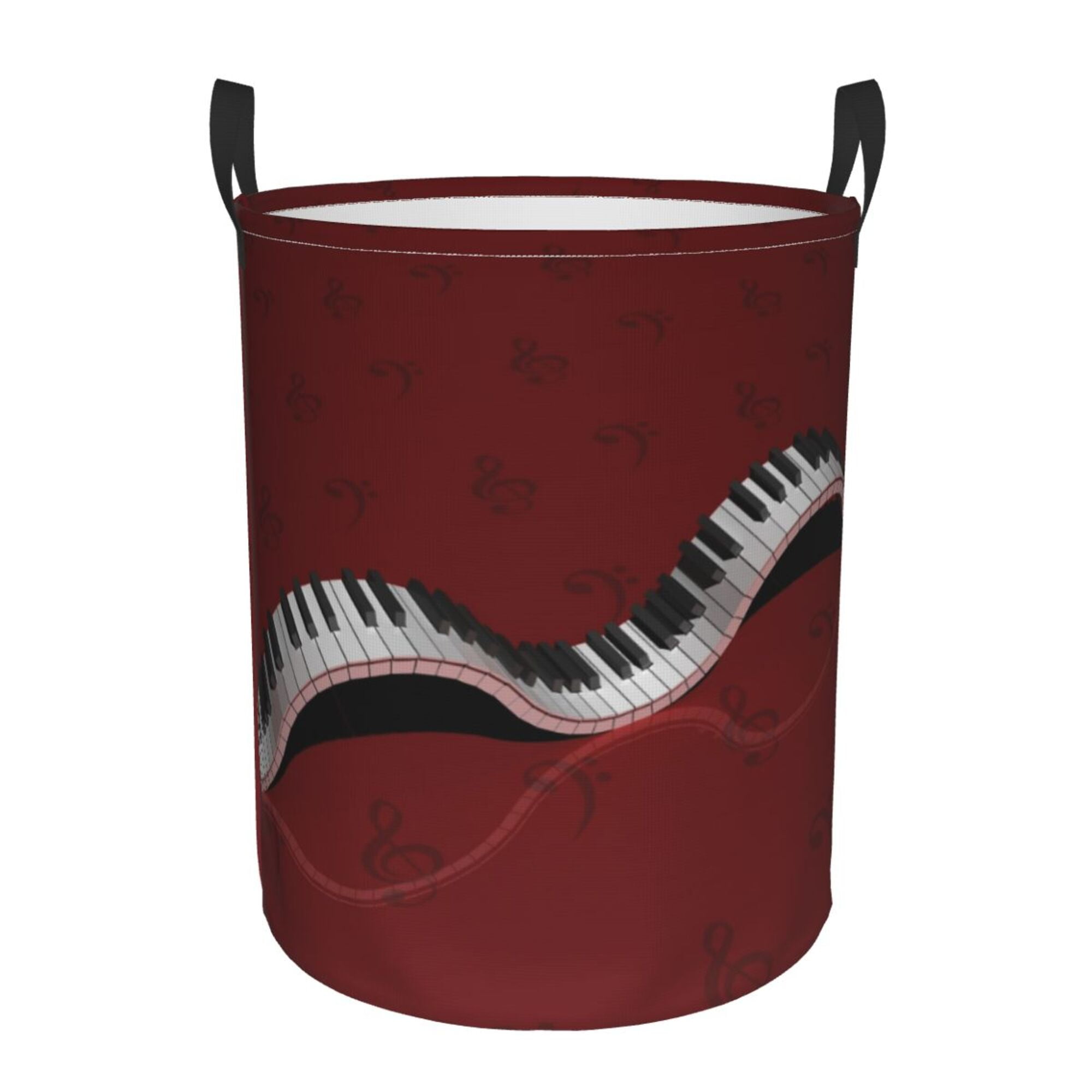 ZICANCN Piano Keyboard Wavy Music Laundry Basket Organizer - Dirty ...