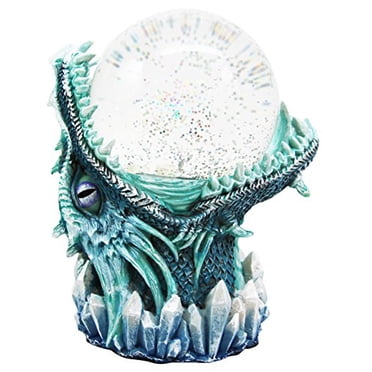 Gothic Sculpted Resin Dragon Statue With Glowing Electric Glass Plasma ...