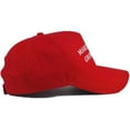 Chrgogo Trump 2024 Embroidered Unisex Hat 100 Cotton Red