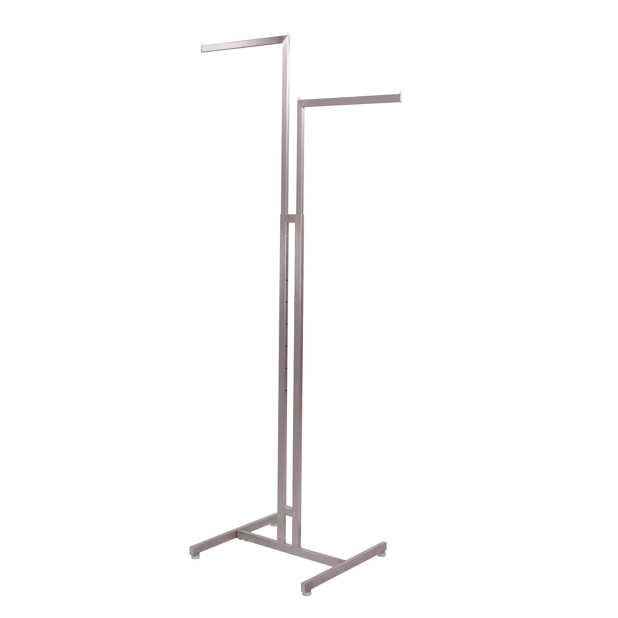 Econoco - BQ2W Clothing Rack – Satin Nickel 4 Way Rack with Adjustable ...
