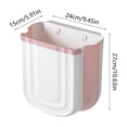 Hanging Foldable Plastic Trash Can, Telescopic Wall Mounted Storage Bin ...