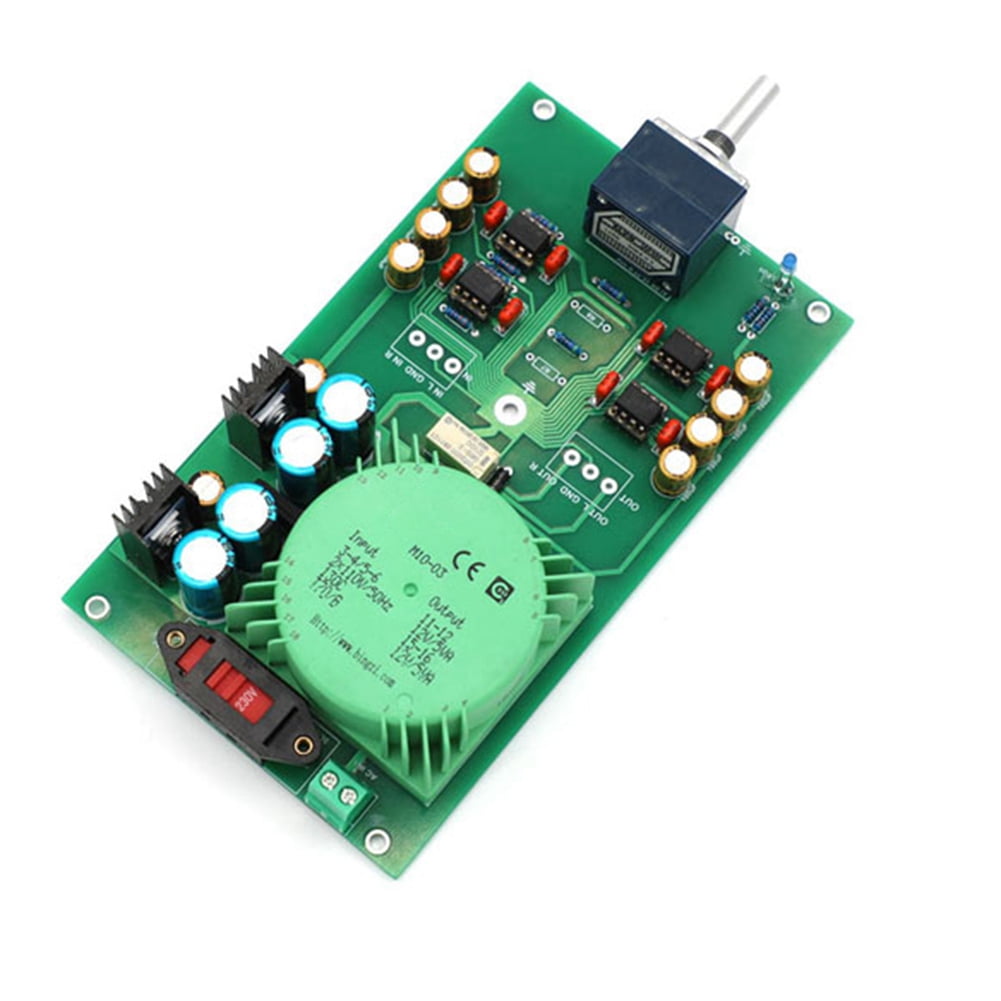 Buy TL081 Op Amp Dual Channel Preamplifier Board Base on Musical ...