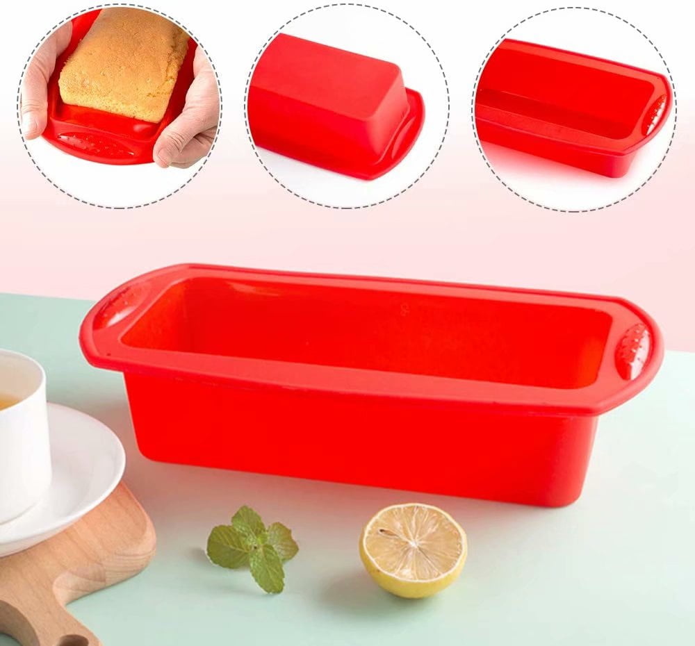 Silicone Bread Loaf Pan, Non-stick Loaf Mould for Homemade Baking Cakes ...