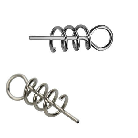 HUSERYT Soft Lure Bait Spring Twist Lock Outdoor Fishing Lure Pins ...