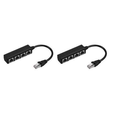 Transemion Versatile Ethernet Splitter Cable 1 Male to 4 Female PVC ...