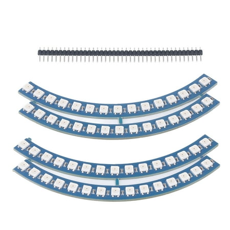 RGB Ring Wall Clock Light, 800Kbps IO Interface RGB LED Light High ...