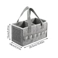 Felt Multi-Compartment Organizer Tote Bag, Portable Storage Caddy with ...