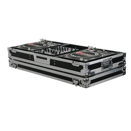 NEW Odyssey FZBM12W 12" Pro DJ Mixer Turntable Battle Mode Flight Case ...