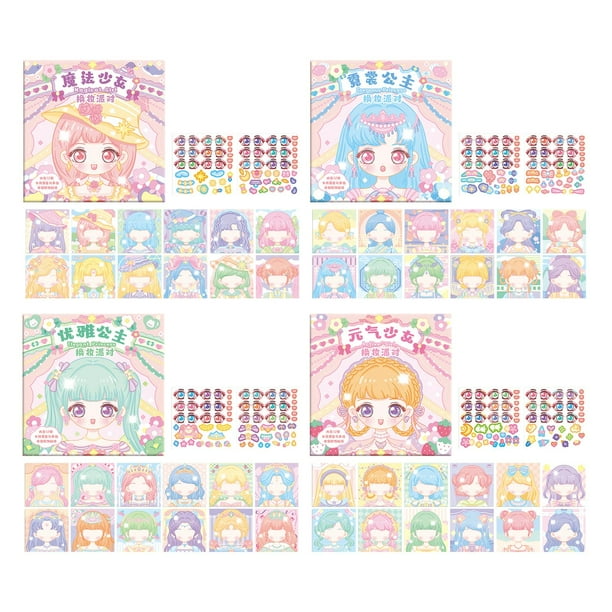 4 Pieces Make A Face Stickers Set Wrapping Birthday Classroom Children ...