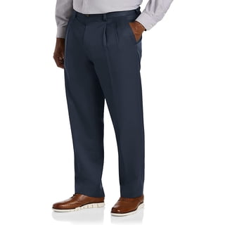 George Big Men's Pleated Front Wrinkle Resistant Pants - Walmart.com