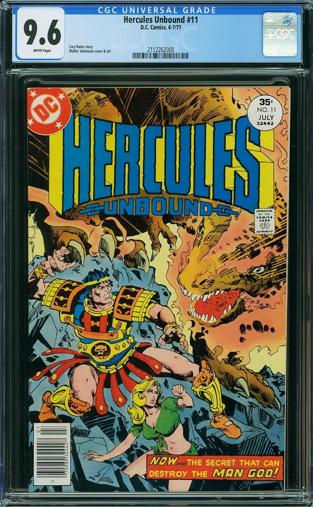 Hercules Unbound #11 - CGC 9.6 Comic Book - Walmart.com