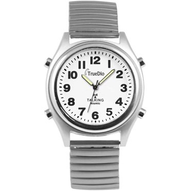 Mens Touch Talking Watch - Extra-Large Face - Leather Band - English ...
