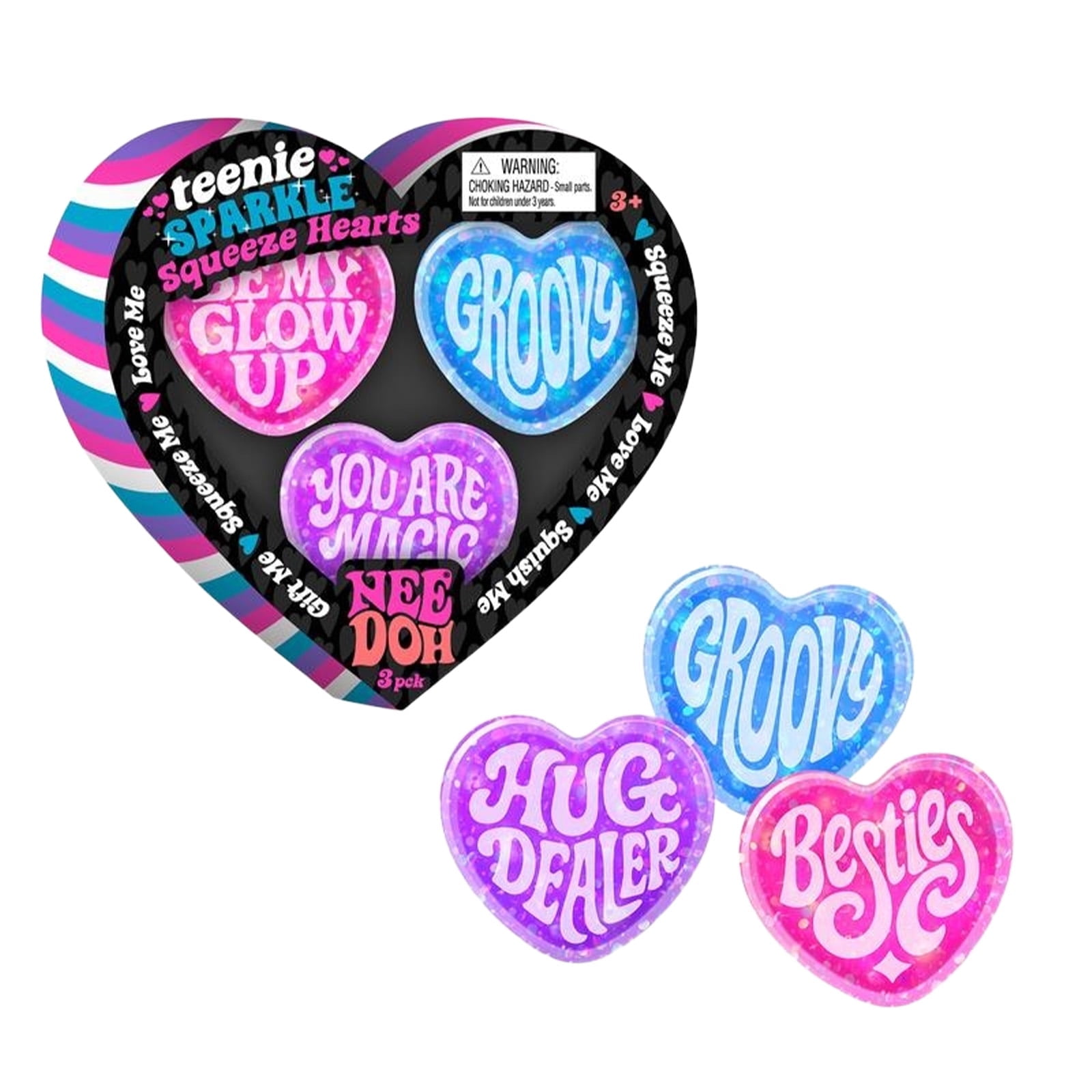 Click here for Needo Valentines Day Heart Stress Toys  3 Pack Hea... prices