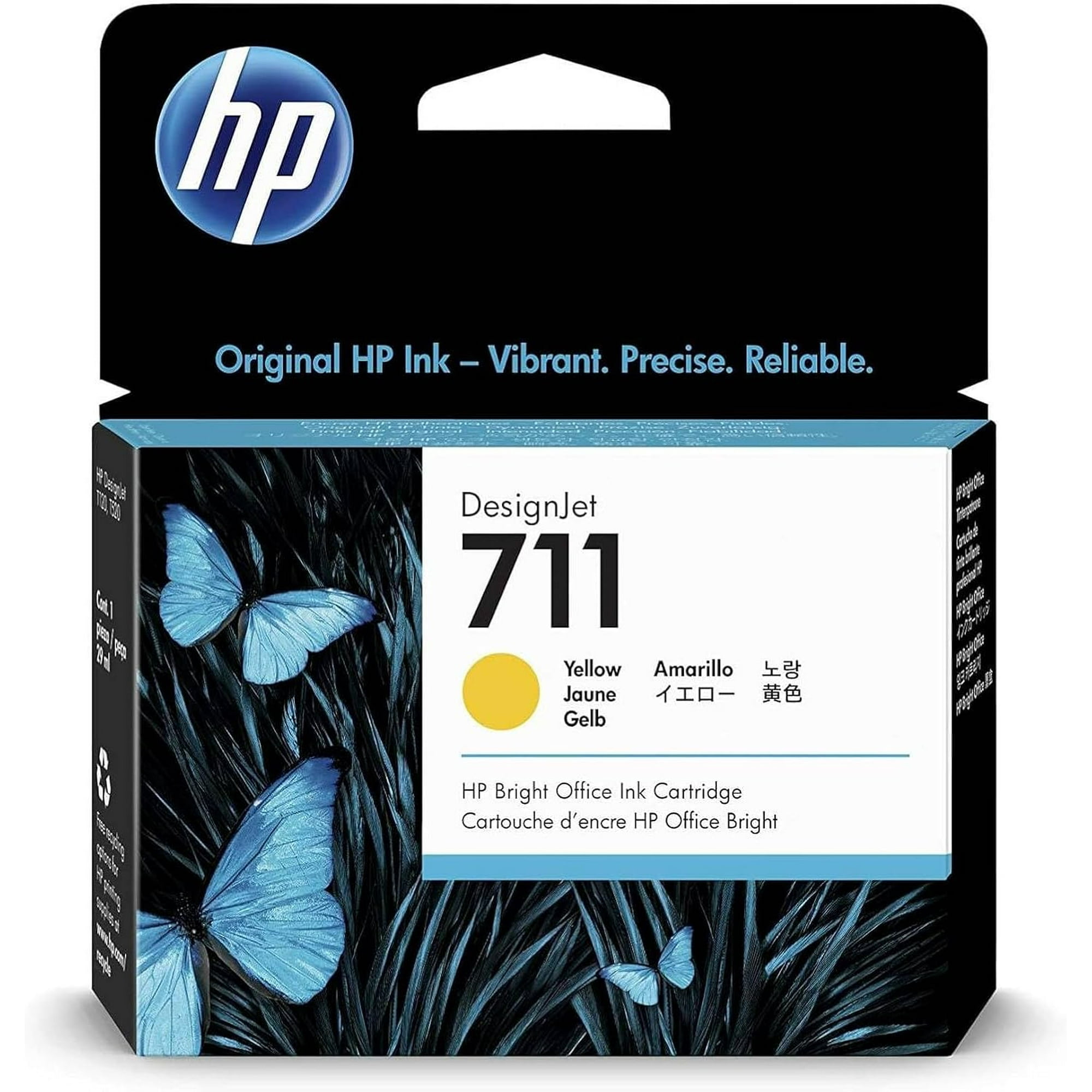 HP 711 29-ml Yellow DesignJet Ink Cartridge  CZ132A