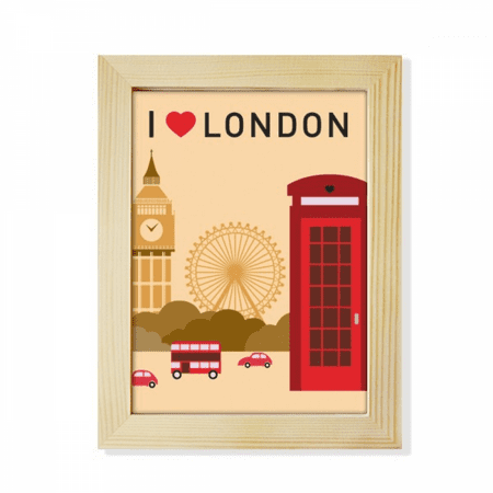 I Love London UK Post Office Flag Mark Desktop Adorn Photo Frame ...
