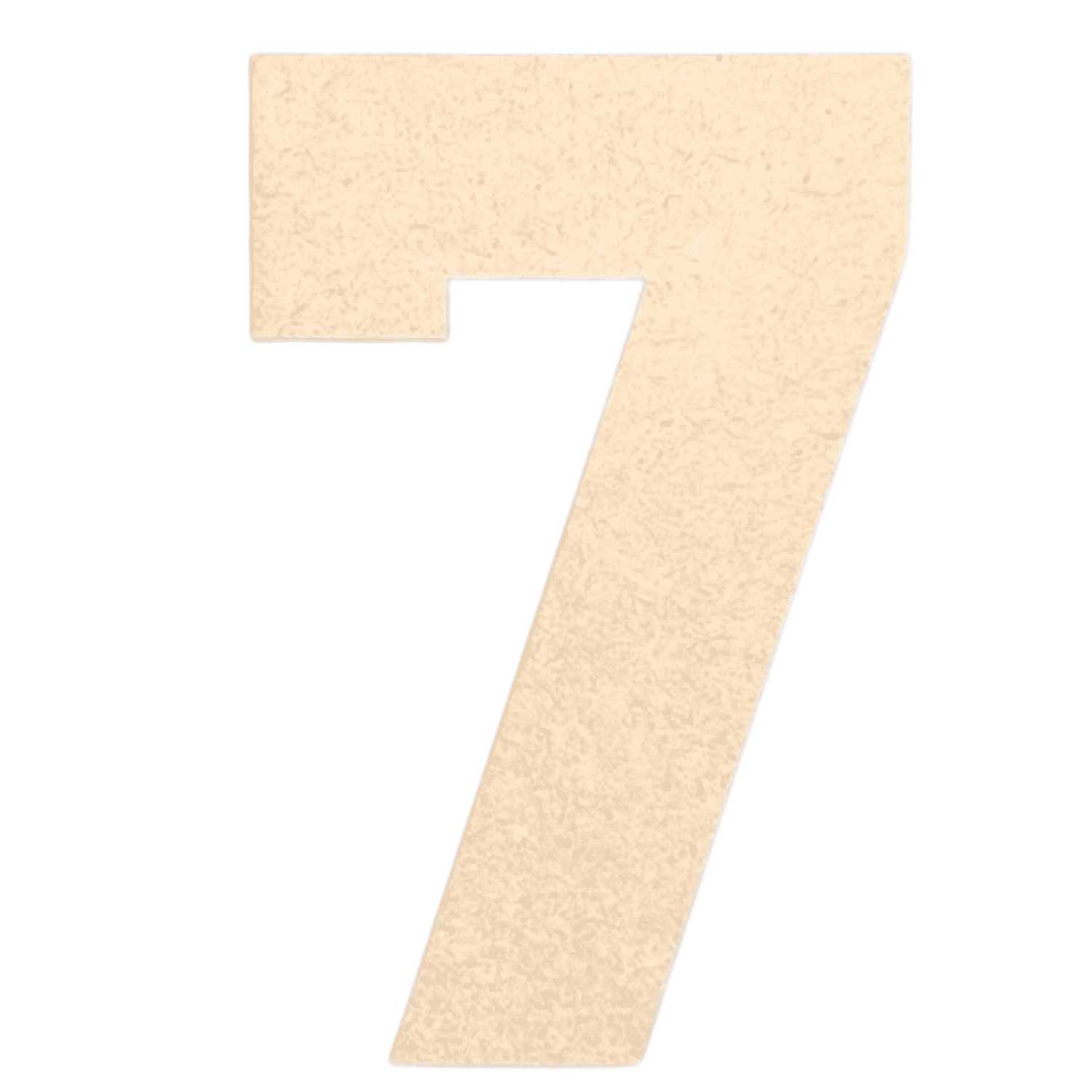 Krafty Supply - 2" Tall MDF Number 7 | 1/4" Thick | Collegiate | Wooden ...