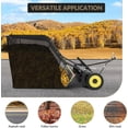 Ladcaser 52" Tow-Behind Lawn Sweeper, 27 Cu. Ft Hopper Bag Capacity ...