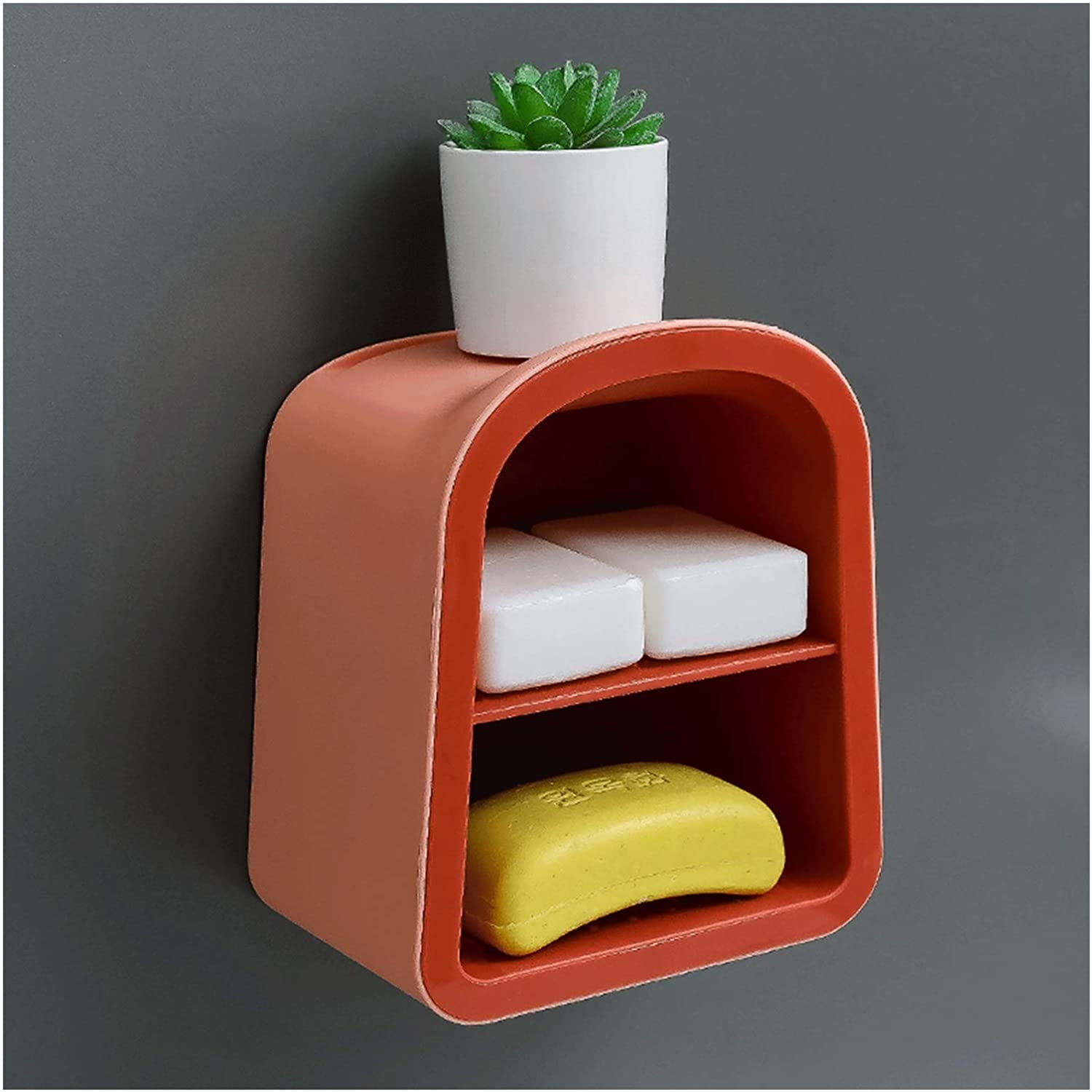 Soap Box Double Layer Soap Dish, Household Wall Mounted Soap Dish, Soap ...