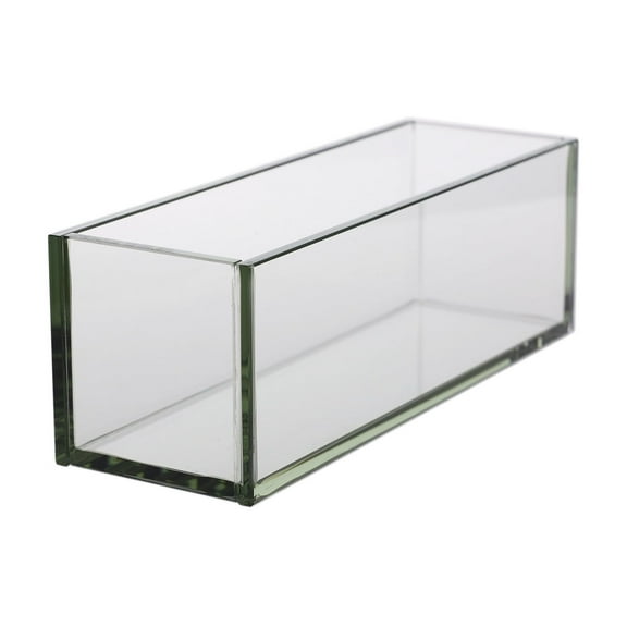 WGV Clear Rectangular Glass Planter Box Vase - 4" Wide x 16" Height ...