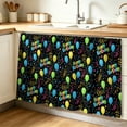 Balloon Stars Cabinet Curtains for Kitchen 32"Wx55"L, Festival Happy ...