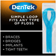 DenTek Floss Threaders, For Braces, Bridges, and Implants, 50 Count ...