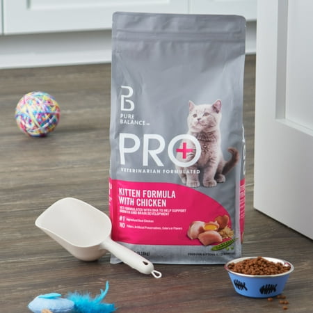 Pure Balance Pro+ Kitten Formula with Chicken Dry Cat Food, 7 lbs ...