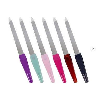 EVEZR 3Pcs 100 Grit Sharp Stainless Steel Pointed Nail File Set ...