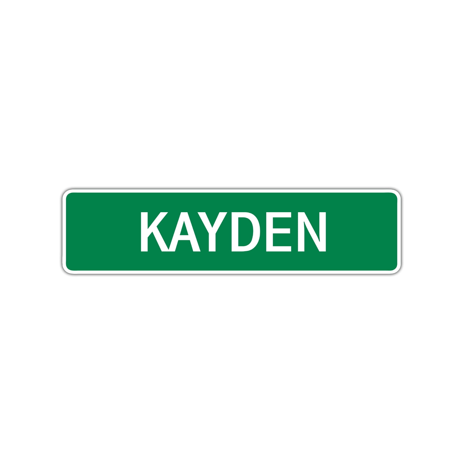 Kayden Boys Children Name Letter Printed Plaque Decoration Label Indoor ...