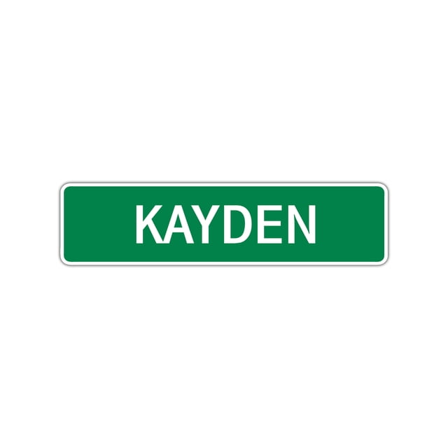 Kayden Boys Children Name Letter Printed Plaque Decoration Label Indoor ...
