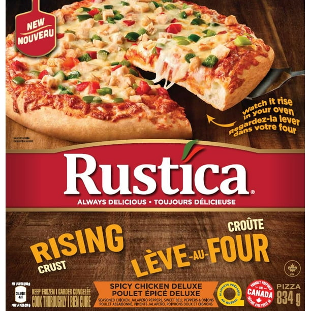 RUSTICA RISING CRUST SPCY CHICKEN DELUXE, RUSTICA RISING CRUST SPCY ...