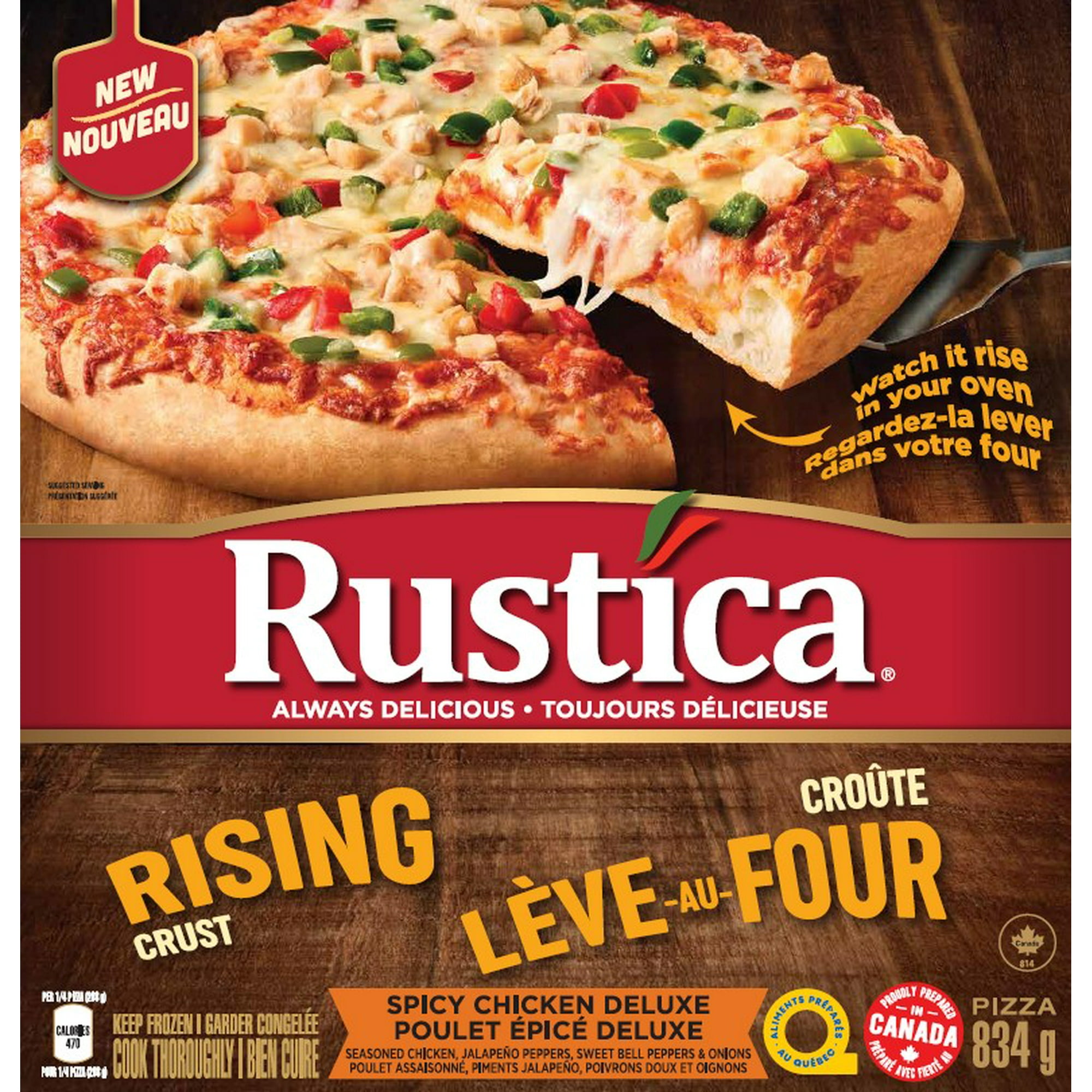 Click here for Rustica Rising Crust Pizza Spicy Chicken Deluxe 83... prices