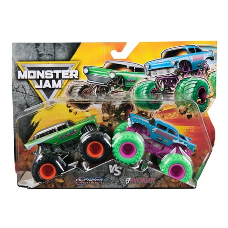 Monster Jam 1:64 Crash & Bash Toy Vehicle with Functional Detailing ...