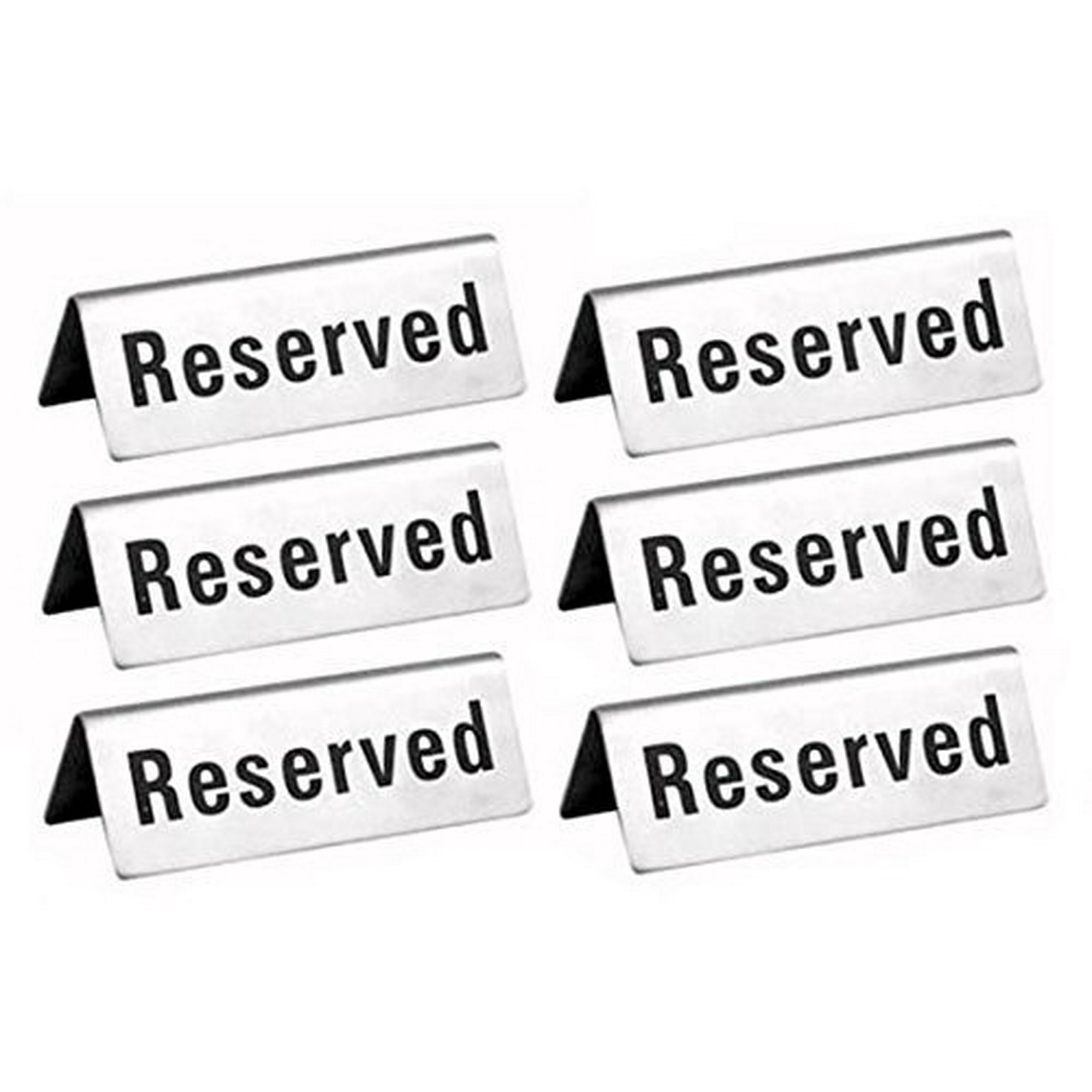 Reserved Table Signs