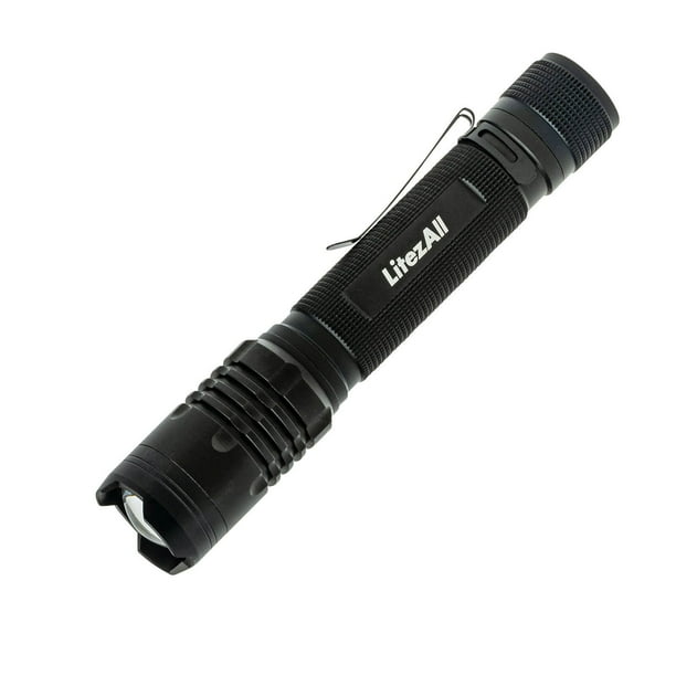 LitezAll 1000 Lumen Rechargeable Tactical Flashlight - Walmart.com
