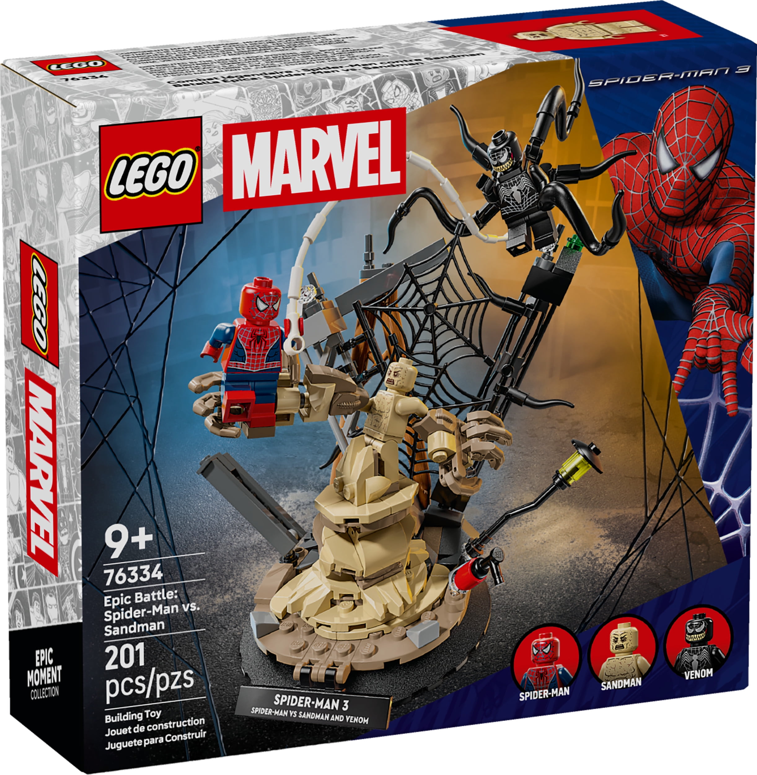LEGO Marvel Epic Battle: Spider-Man vs. Sandman Building Toy for Boys ...