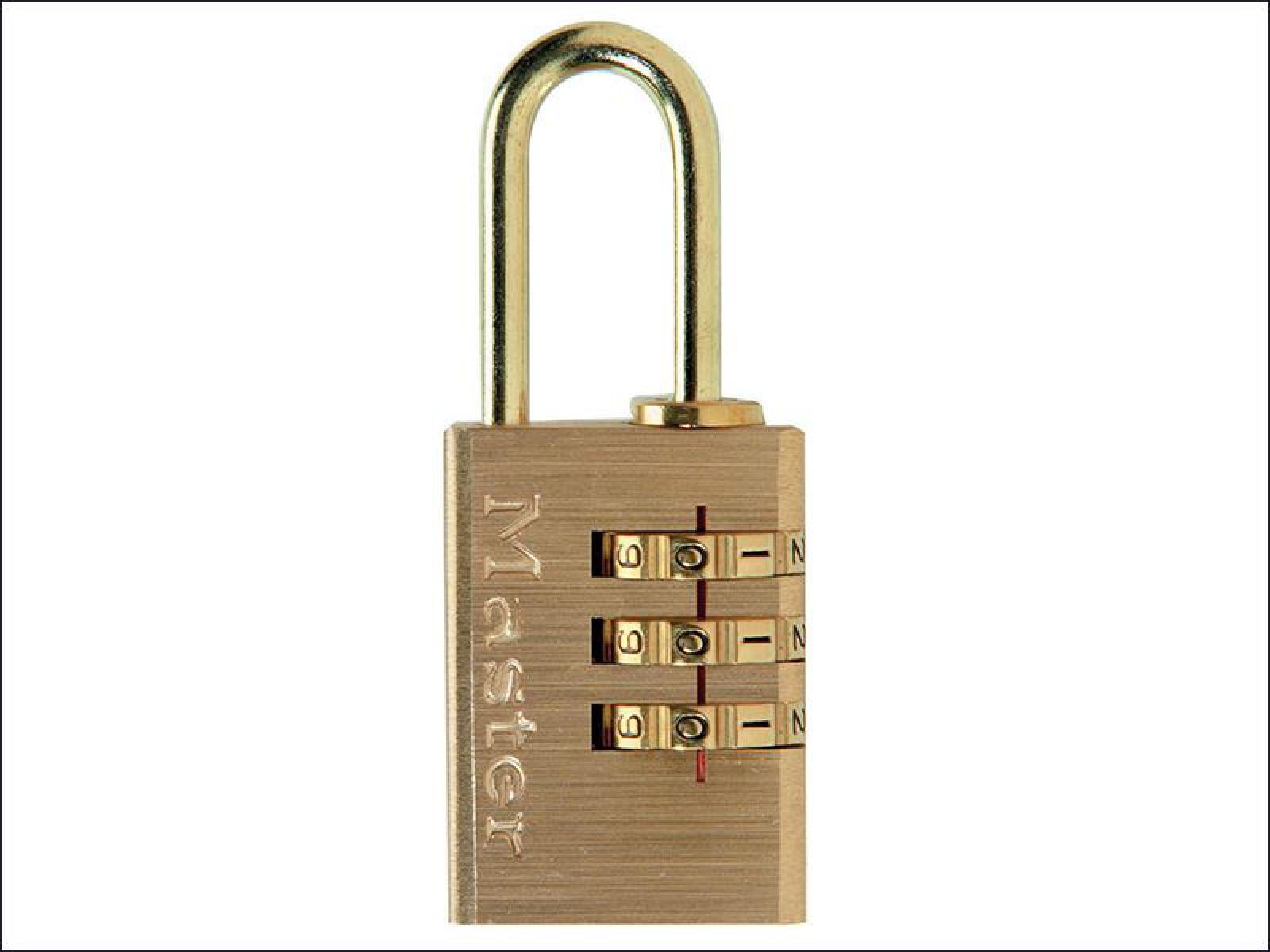 Master Lock - Brass Finish 20mm 3-Digit Combination Padlock - Walmart.com
