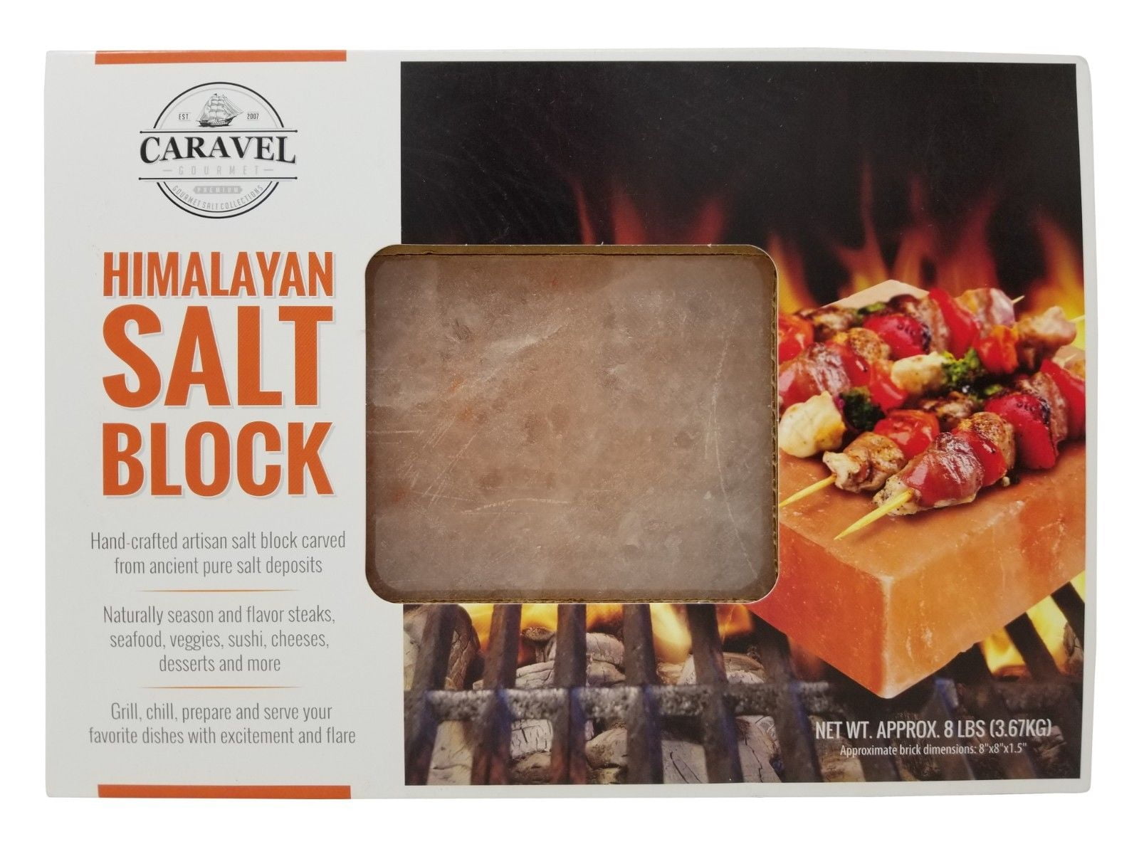 Caravel Gourmet Himalayan Salt Block Net Wt Approx. 8 LB - Walmart.com