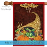 Toland Home Garden Cornucopia Fall Halloween Flag Double Sided 28x40 ...