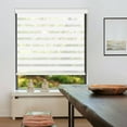 LUCKUP Zebra Blinds Cordless Light Filtering Polyester Roller Shades, White 24" x 72" - Walmart.com