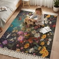 Bedroom Rug Carpet 3'x 5', Spring Floral Washable Floor Carpet with ...