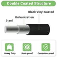 HITTITE 1/2 inch 48x100ft, 19 Gauge Black PVC Coated Hardware Cloth ...