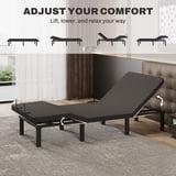 FLEXISPOT Dual Motors with Wireless Remote, Adjustable Bed Frame, Zero ...