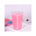 Plastic Dessert Cups 2oz Square Clear Mousse Cups with Spoons, Mini ...